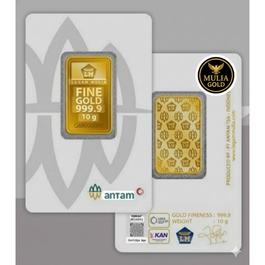 Jual MULIA GOLD LOGAM MULIA EMAS ANTAM 10 GRAM ASLI | Shopee Indonesia