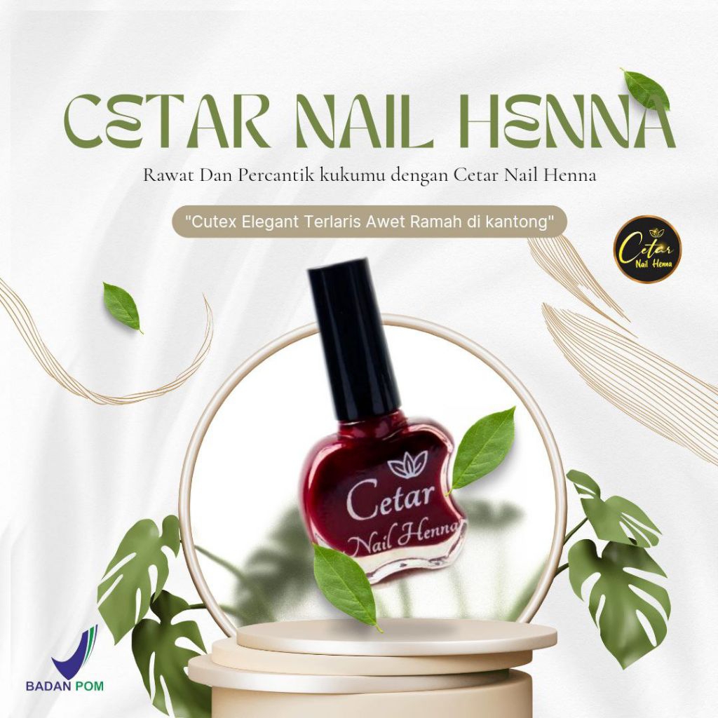 Jual Cetar Nail Hennal sah untuk Sholat tidak mudah luntur awet 2 bulan ...