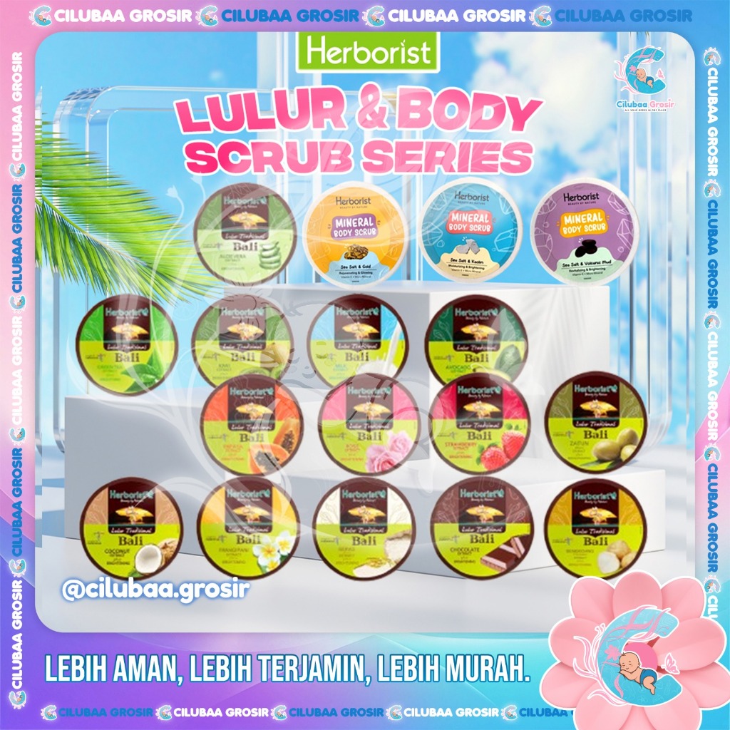 Jual HERBORIST Lulur Body Scrub 100g & 200g || Lulur Badan || Angkat ...