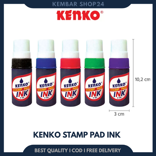 Jual KENKO STAMP PAD INK / TINTA STEMPEL / TINTA STEMPEL WARNA | Shopee ...