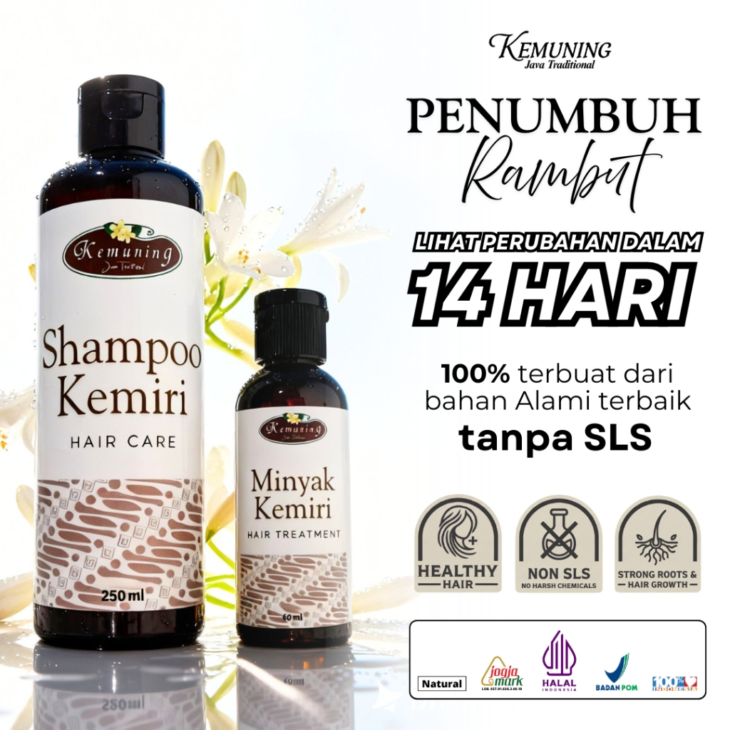 Jual Bundling Shampoo Kemiri 250ml + Minyak Kemiri 65ml / Paket ...