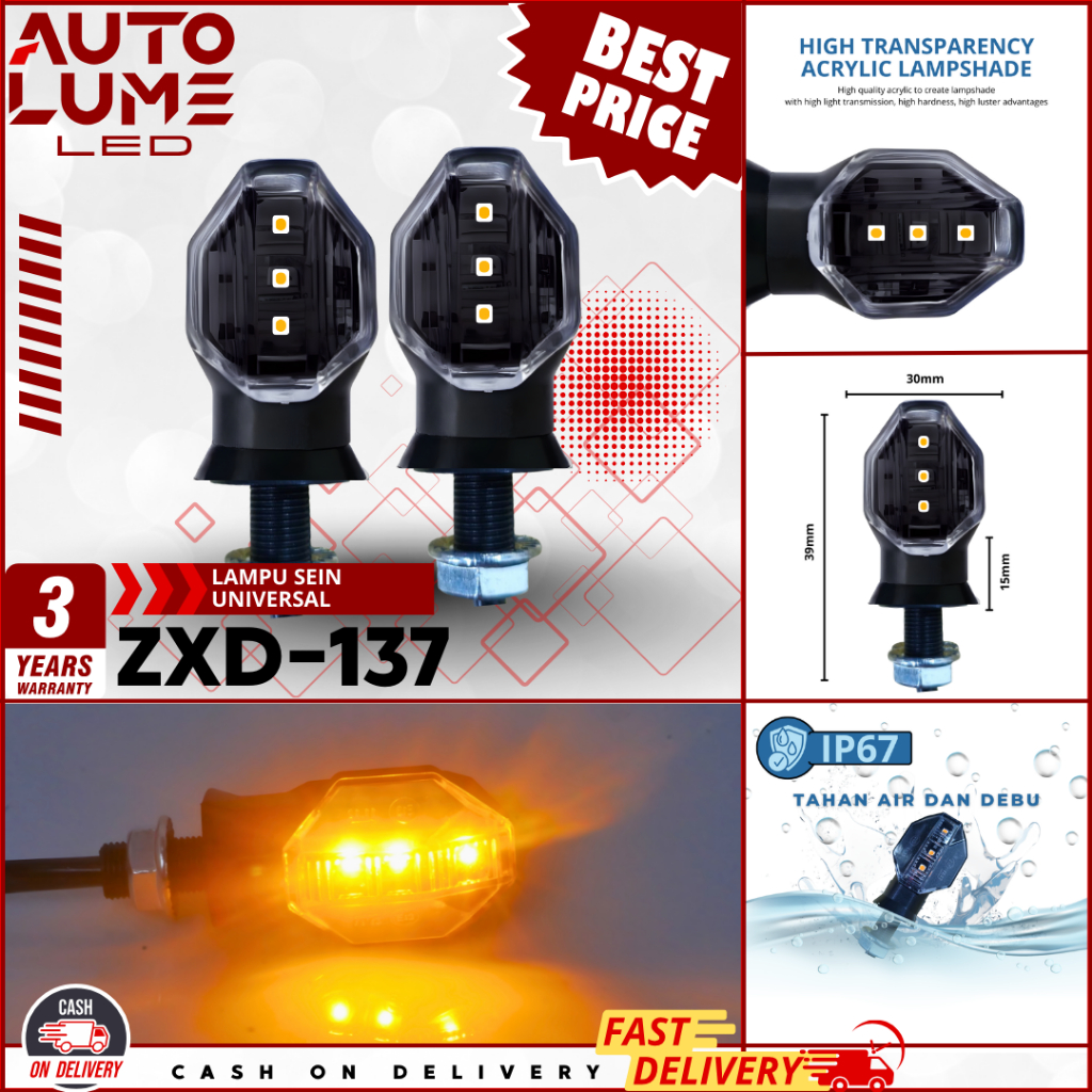 Jual AUTOLUME - LAMPU SEIN SEN MODEL MINI UNIVERSAL VARIO NEW CB 150 ...