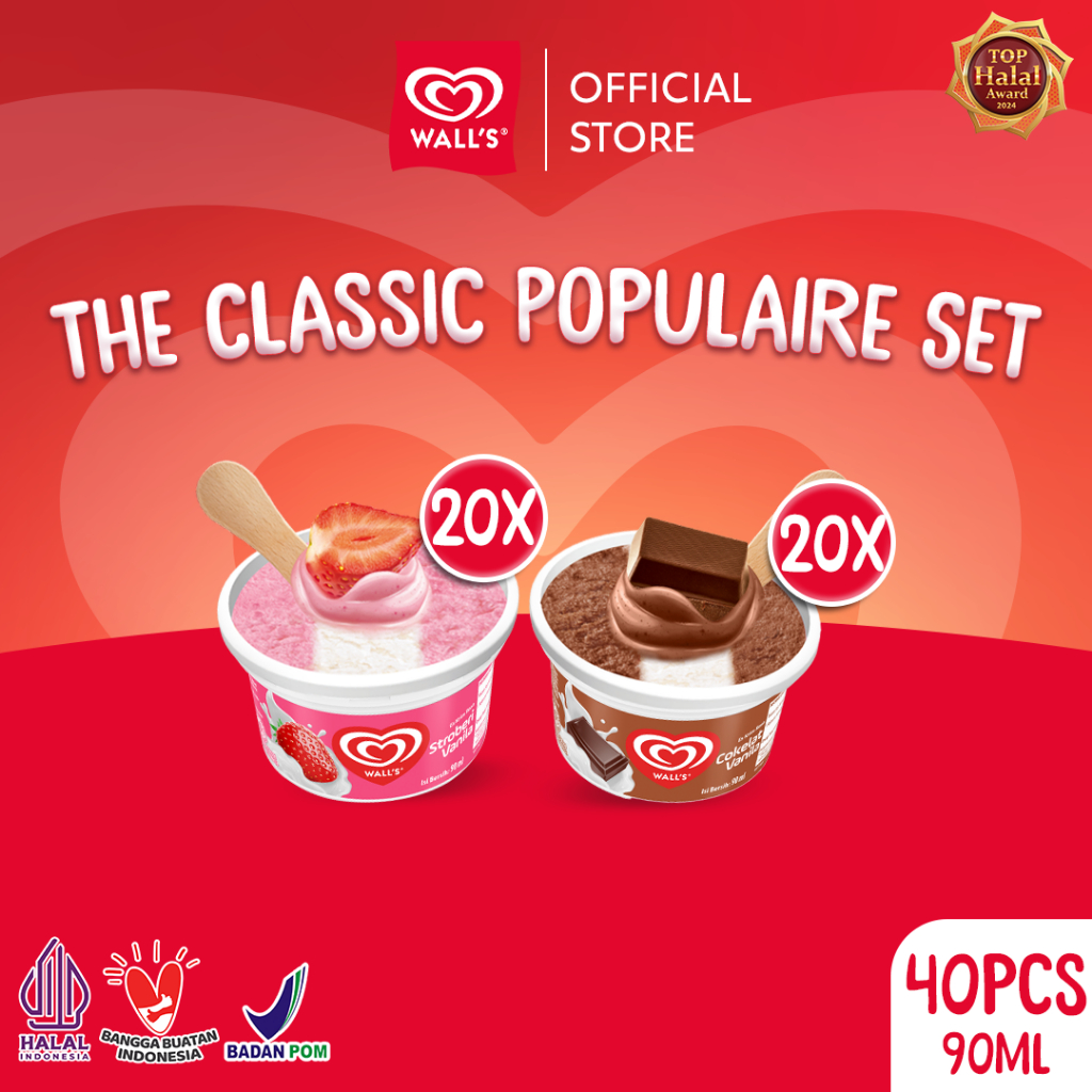 Jual The Classic Populaire Set - Es Krim / Ice Cream Wall's | Shopee ...