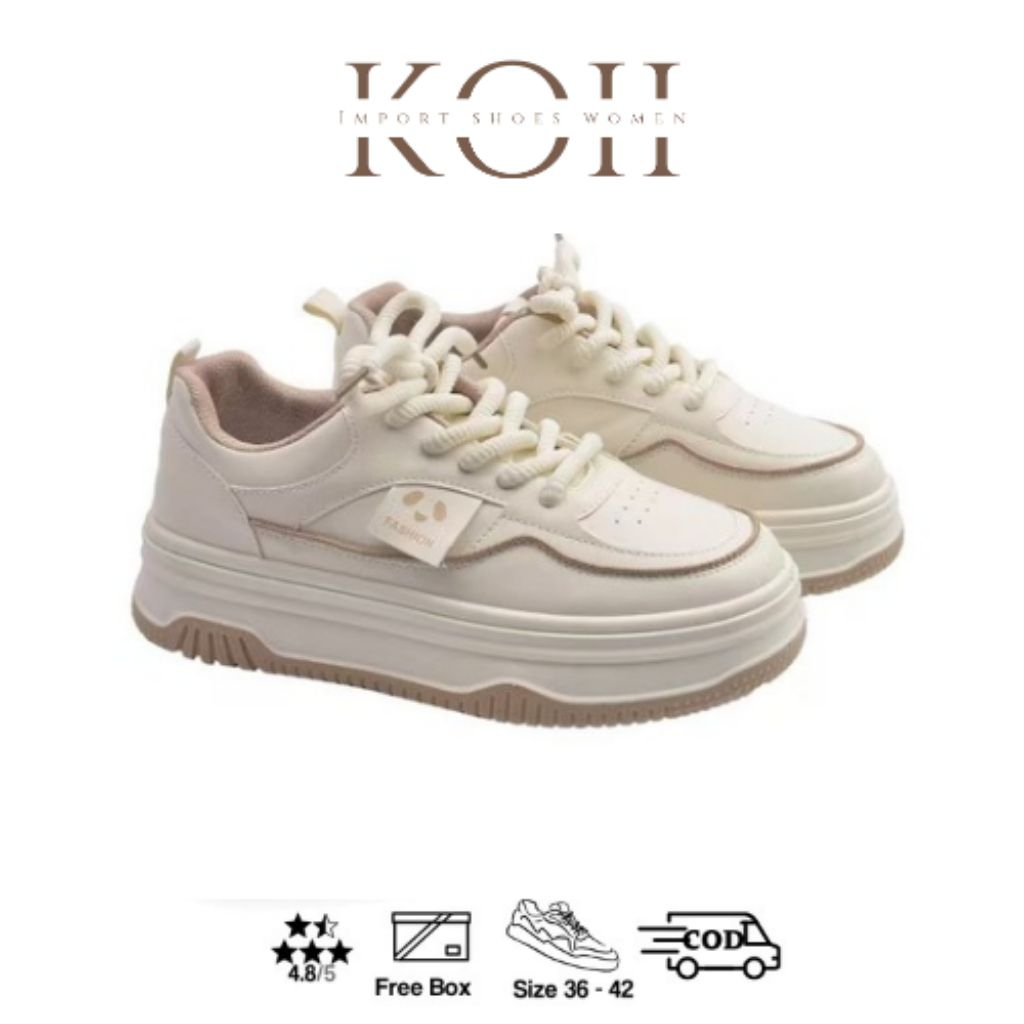 Jual (FREE BOX) KOII Sepatu Sneakers Wanita Casual Fashion Import Model ...