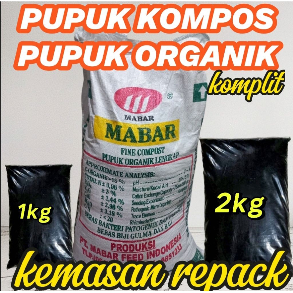 Jual PUPUK KOMPOS KOHE AYAM ORGANIK MABAR KOMPLIT KEMASAN REPACK ...