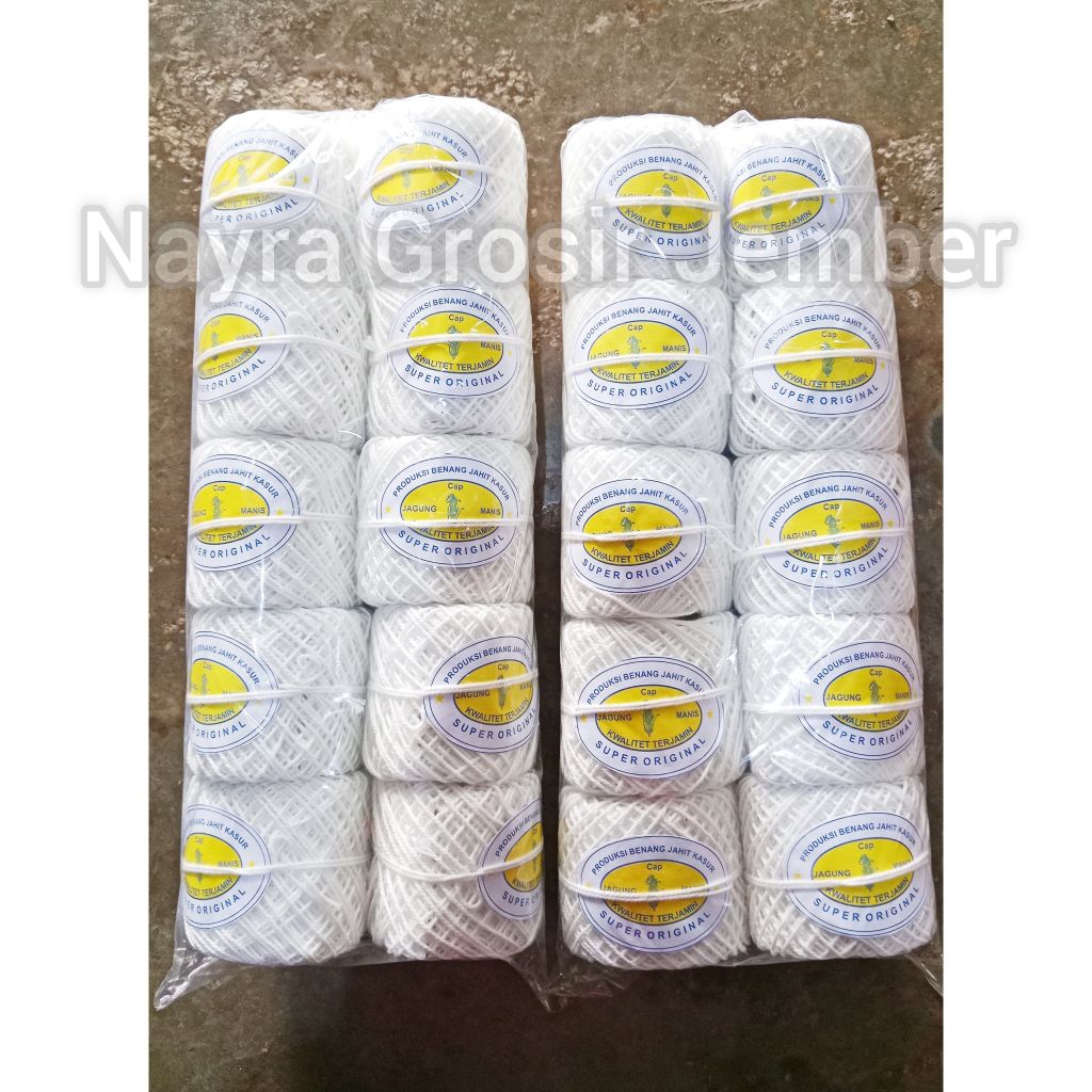 Jual Benang Bol, Benang Kasur Cap Jagung ( 1 Pack Isi 10Pcs ) | Shopee ...