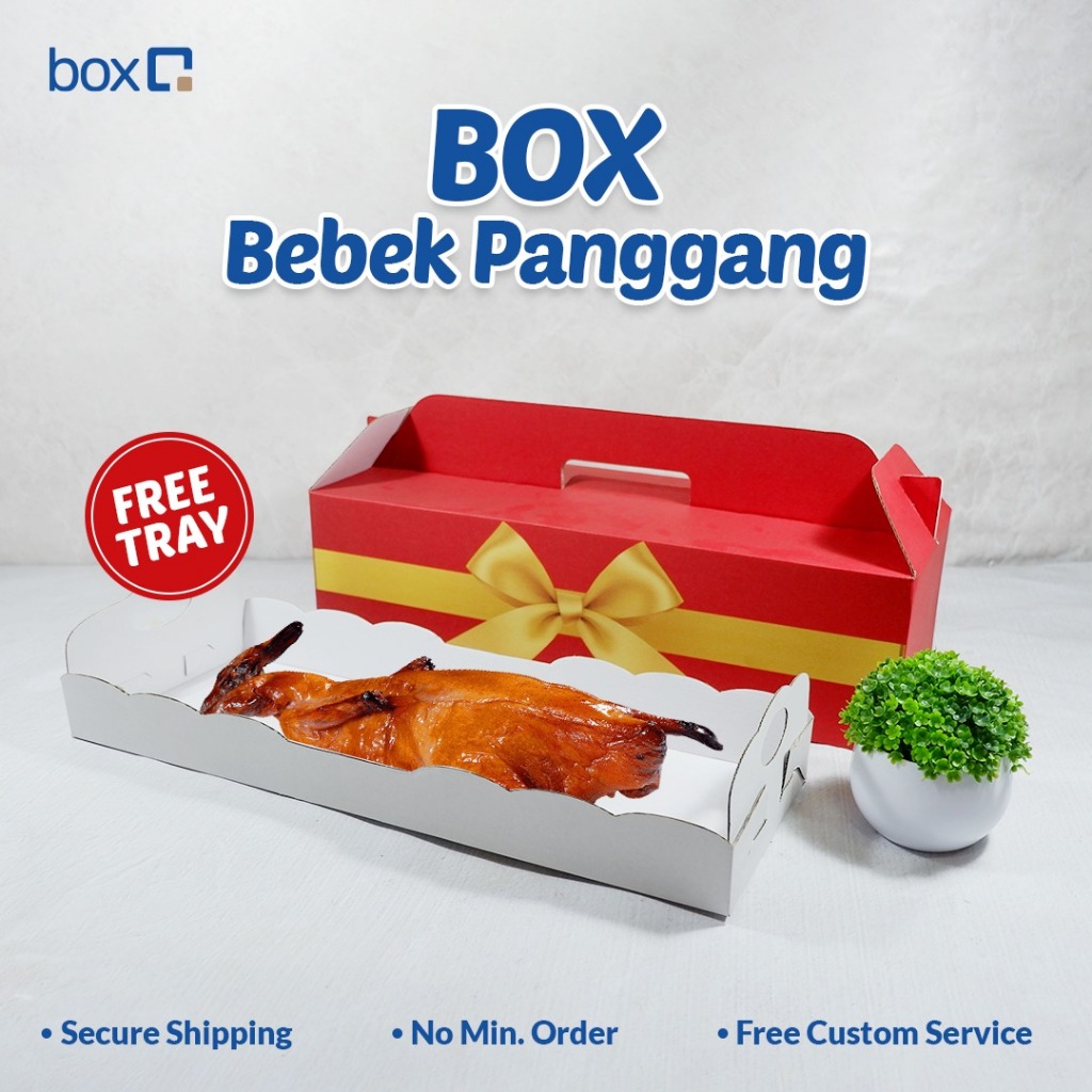 Jual Box Kardus Makanan Uk 44x17x12cm Tempat Kotak Bebek Panggang ...