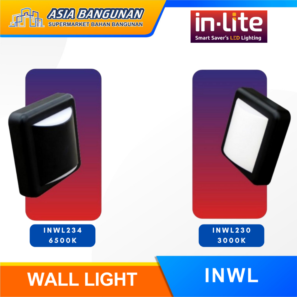 Jual Inlite Lampu Dingding Tempel Outdoor Indoor Modern INWL230/INWL234 ...