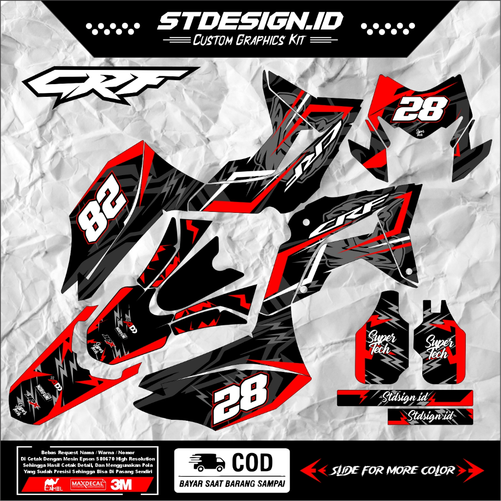 Jual TICKER CRF 150 FULL BODY / DECAL CRF 150 FULL BODY / DECAL CRF ...