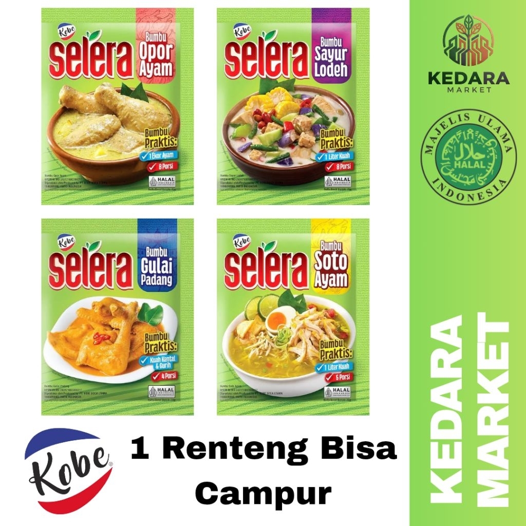 Jual Kobe Selera Bumbu Masak Harian – 1 Renteng Bisa Campur – Opor ...