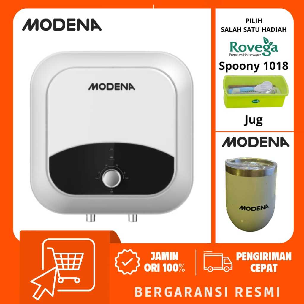 Jual MODENA Water Heater Listrik 10L/15L Pemanas Air Listrik Low Watt ...