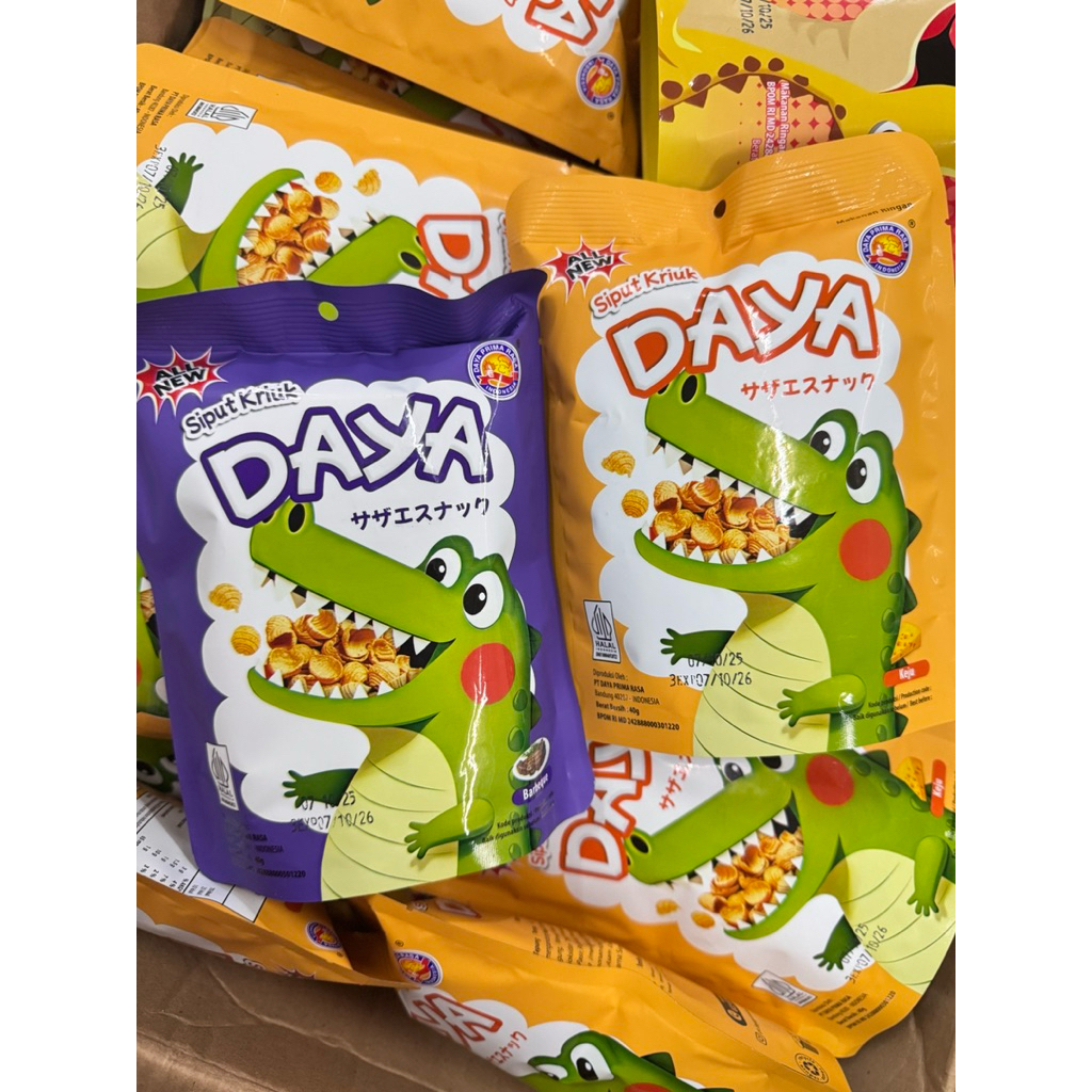 Jual CemilanBintan ( DAYA kerupuk Dinosaurus Snack siput kriuk 40gr ...