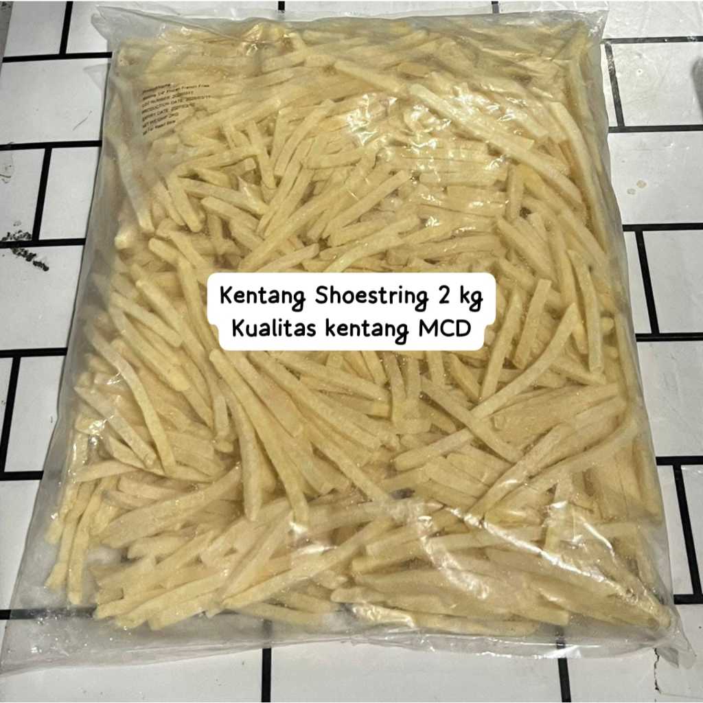 Jual Kentang Shoestring Cut French Fries Kentang Goreng Murah Beku 2 kg ...