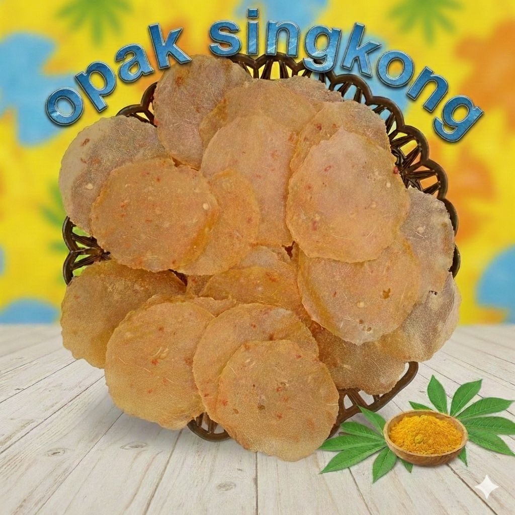 Jual Keripik Opak Singkong mentah Opak Singkong original Pedas Manis ...