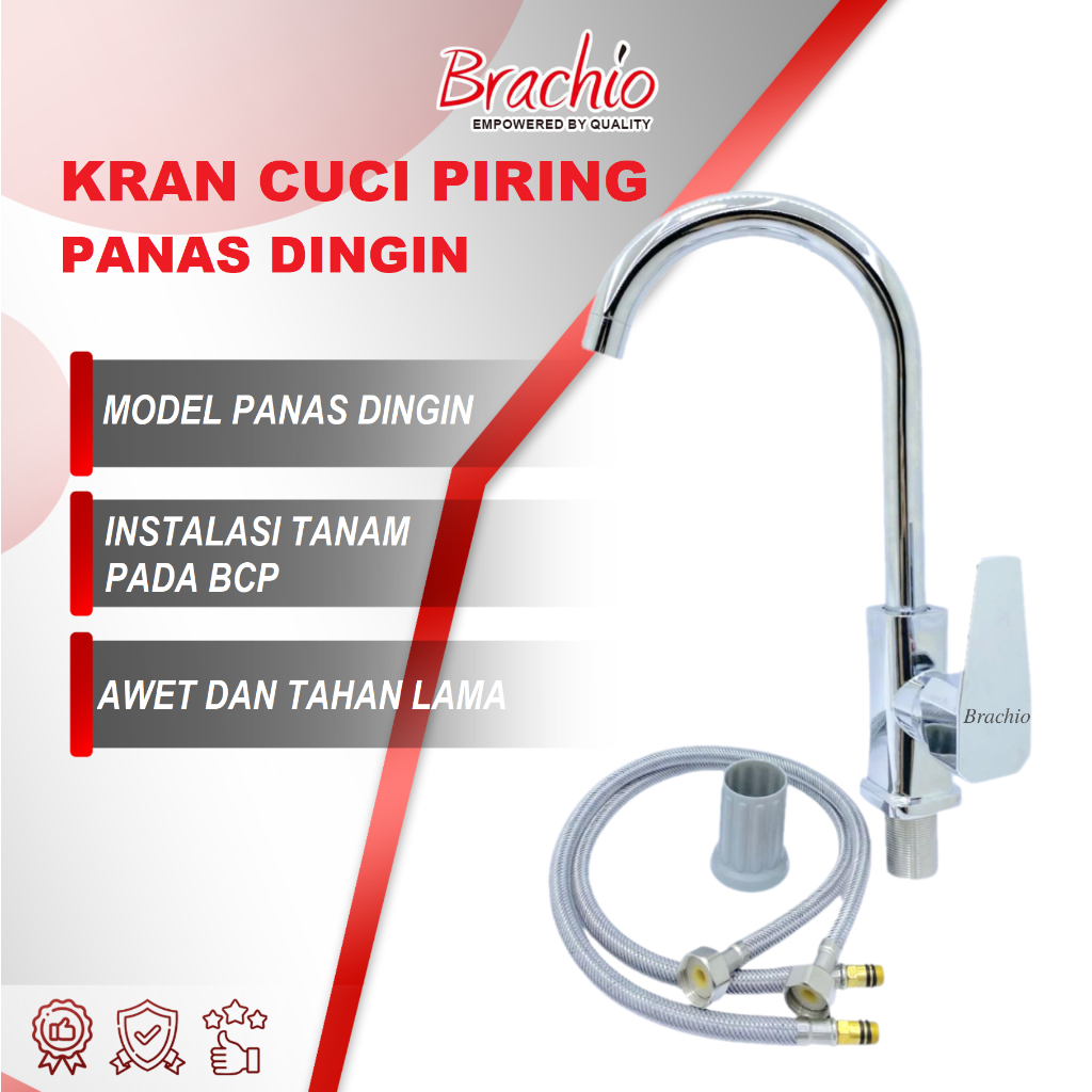 Jual BRACHIO Kran Panas Dingin Elegan Untuk Sink Dan Bak Cuci Piring ...