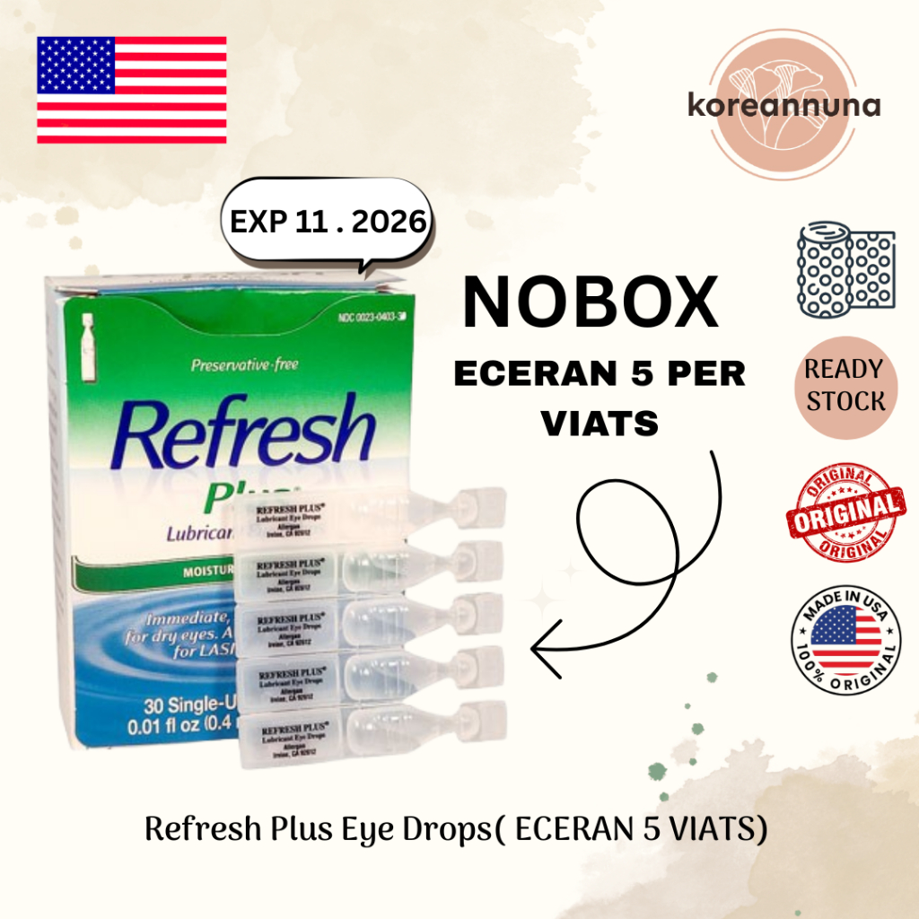 Jual Refresh Plus Lubricant Eye Drops - SATUAN 5 VIAL | Shopee Indonesia