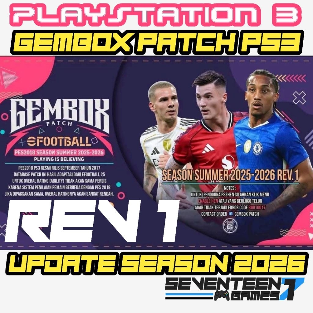 Jual Gembox Patch REV 1 Only Game Untuk PS3 Cfw Hen | Shopee Indonesia