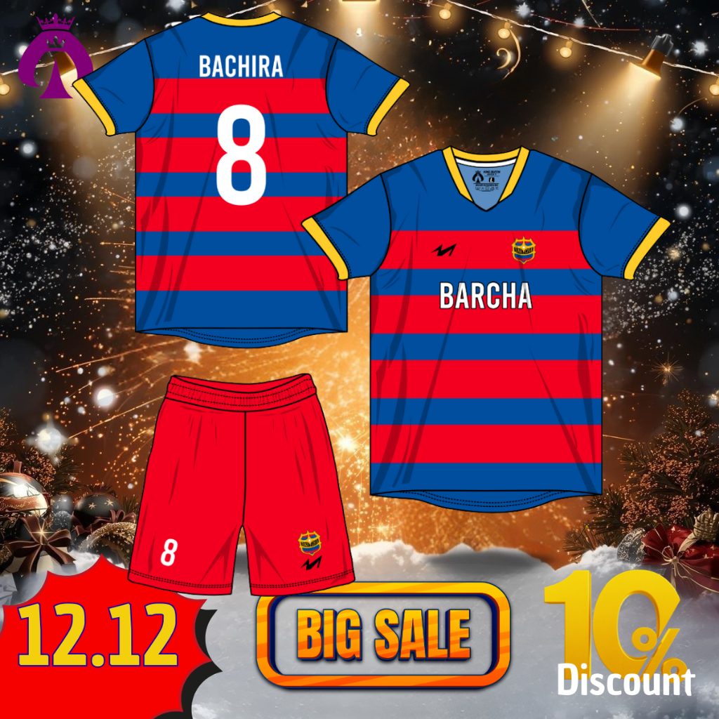 Jual KQ Jersey Blue Lock Team Barcha Fullprint Dewasa Anak Custom Nama ...