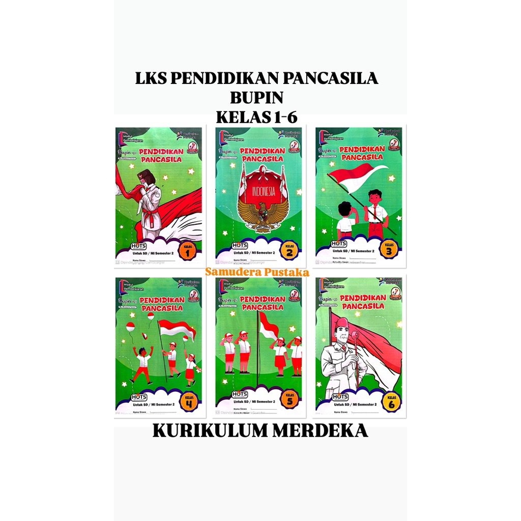 Jual BUKU LKS SD PENDIDIKAN PANCASILA KELAS 1 2 3 4 5 6 KURIKUM MERDEKA ...