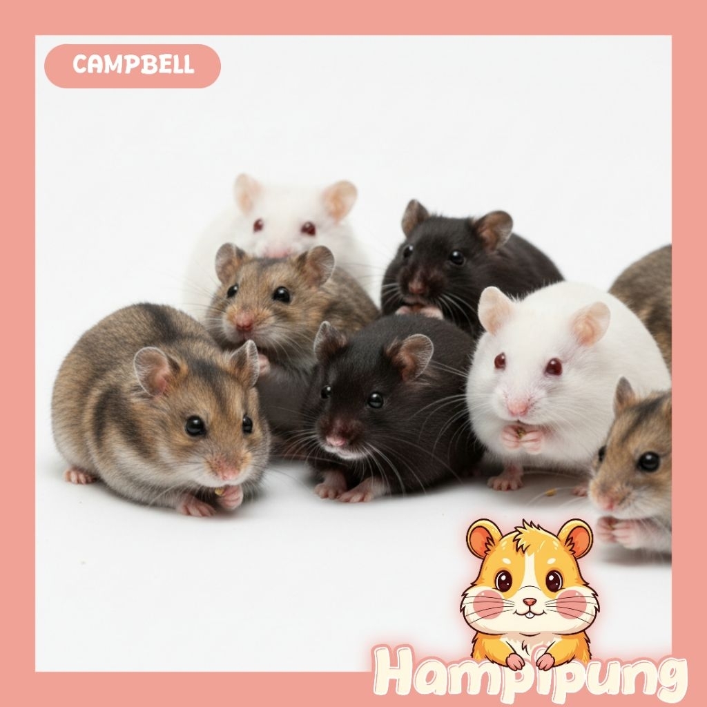 Jual Mainan HAMSTER CAMPBELL hidup lucu - varian polos | Shopee Indonesia