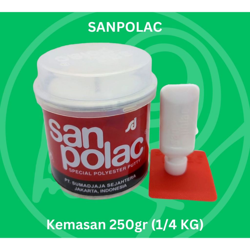Jual SANPOLAC Dempul mobil motor Dempul Serbaguna Sanpolac 250gr ...