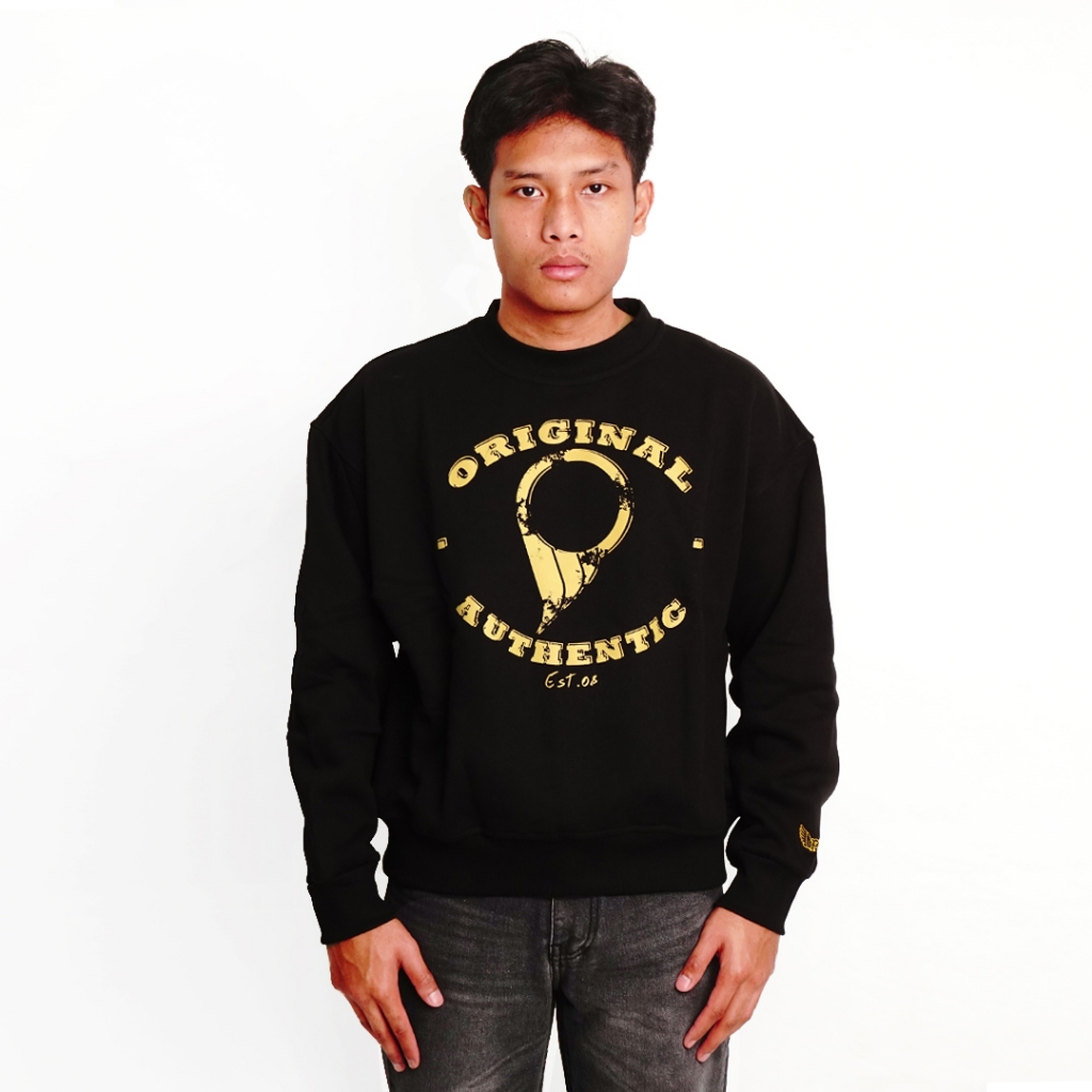 Jual Peter Says Denim Crewneck - Reperage Logo Black | Shopee Indonesia