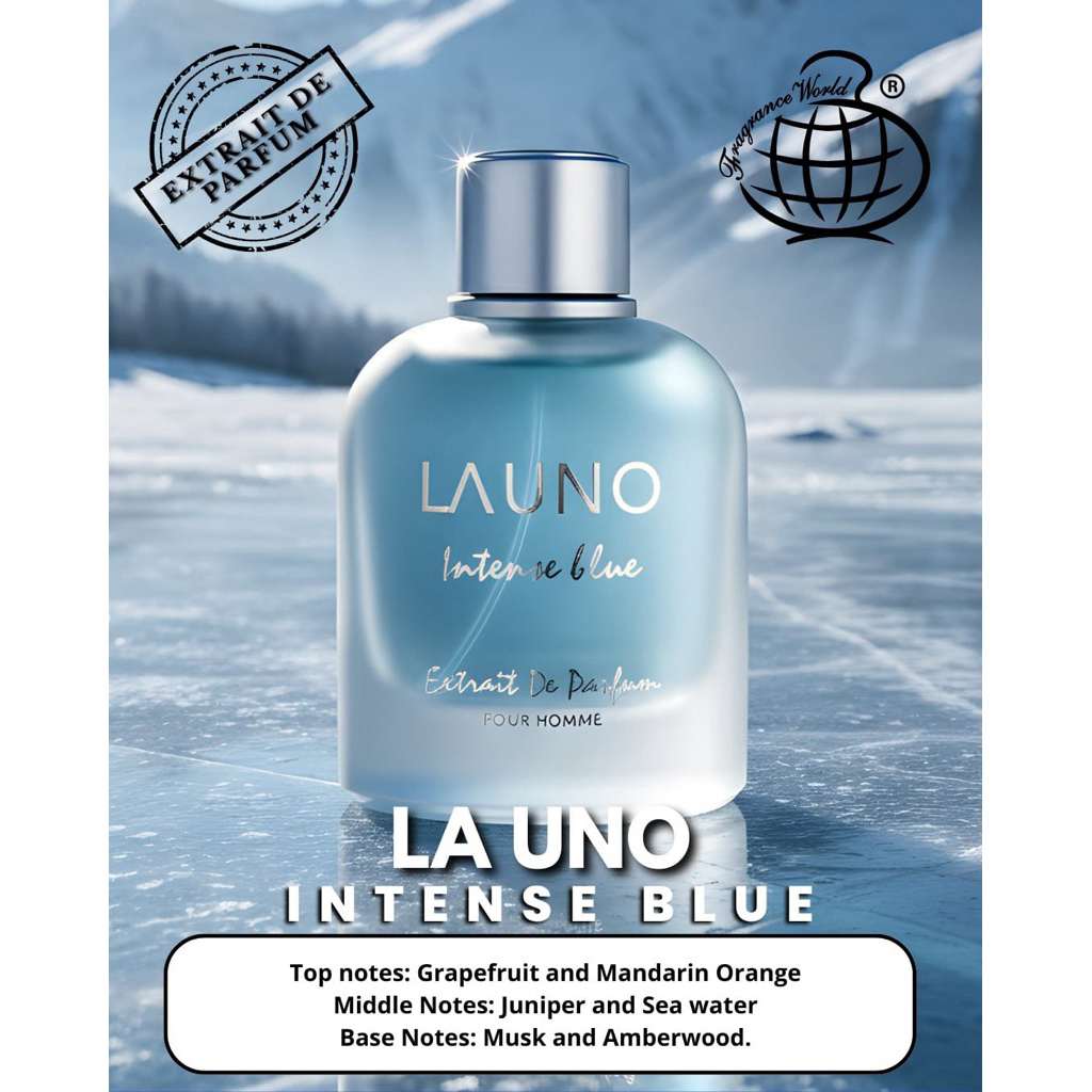 Jual Fragrance World La Uno Intense Blue Extrait De Parfum | Shopee ...