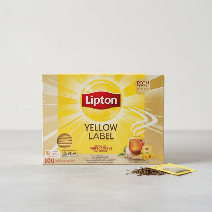 Jual Lipton Yellow Label Tea 100 Sachet /Lipton Yellow Label 100 Sachet ...