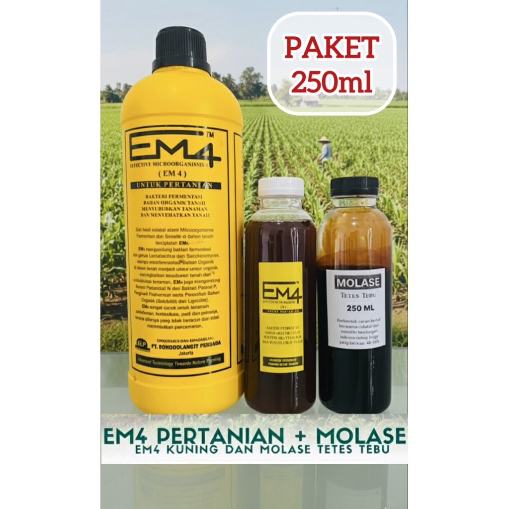 Jual Paket Em4 PERTANIAN + Molase Ukuran 100ml dan 250ml | Shopee Indonesia