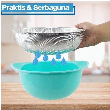Jual Saringan Buah Stainless Steel Saringan sayur/Buah Serbaguna ...