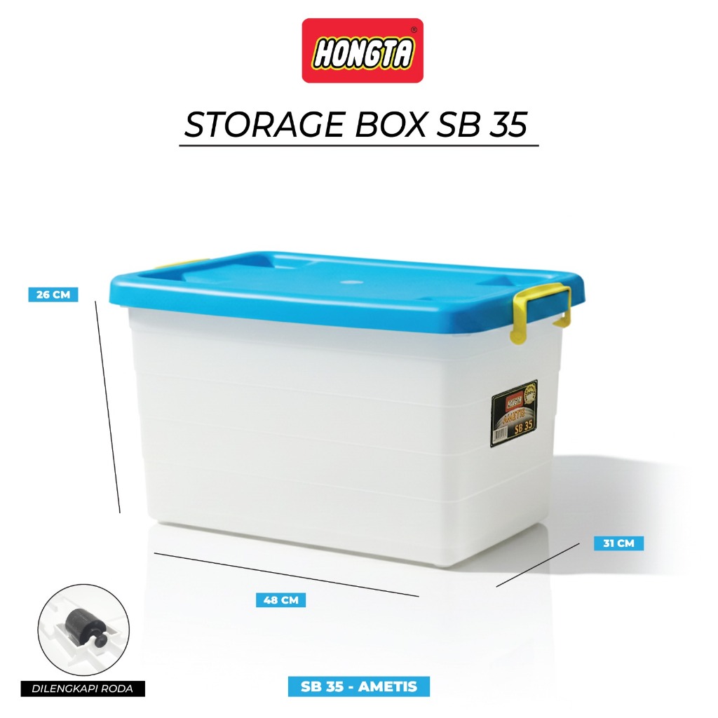 Jual HONGTA - UKURAN 19 LITER !!! Container / Kontainer Storage Box SB ...