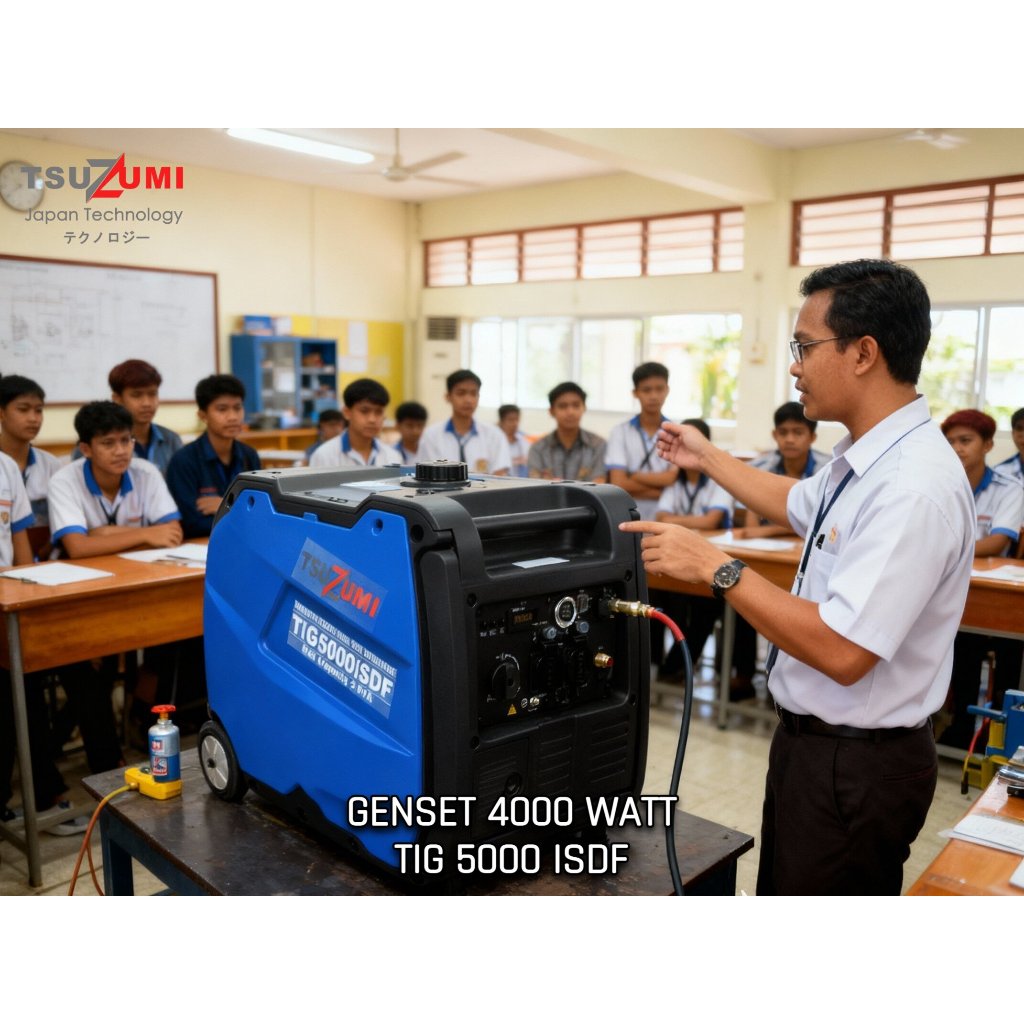 Jual Genset 5 KVA Silent Inverter Gasoline & Lpg 4000 Watt Tsuzumi TIG ...