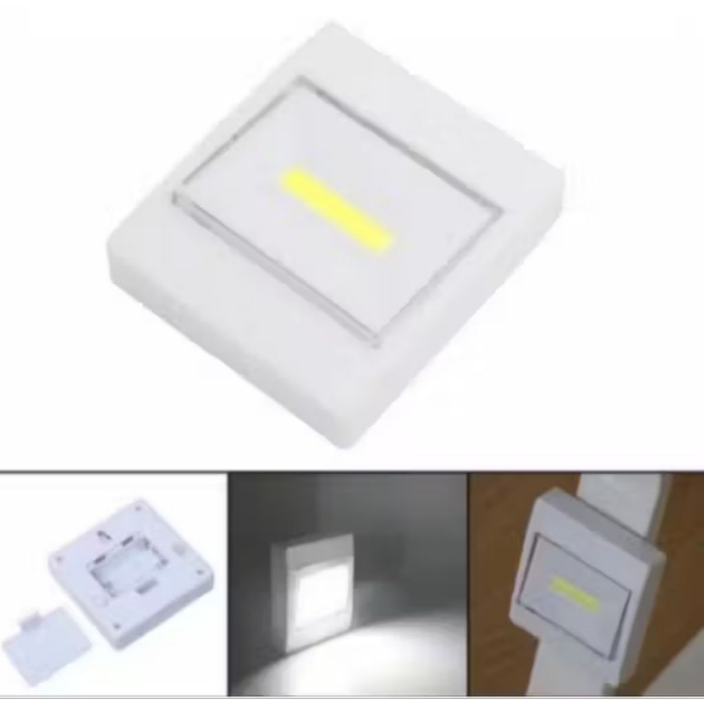Jual (COD) Lampu emergency Stick N Click -8508 model polos Cob Led 10 ...