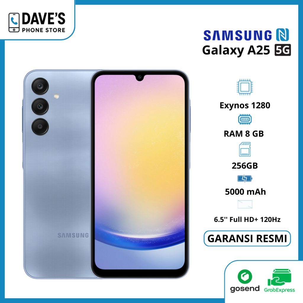 Jual Samsung Galaxy A25 5G Exynos 1280 (5 nm) 8/256gb & 8/128gb Garansi ...