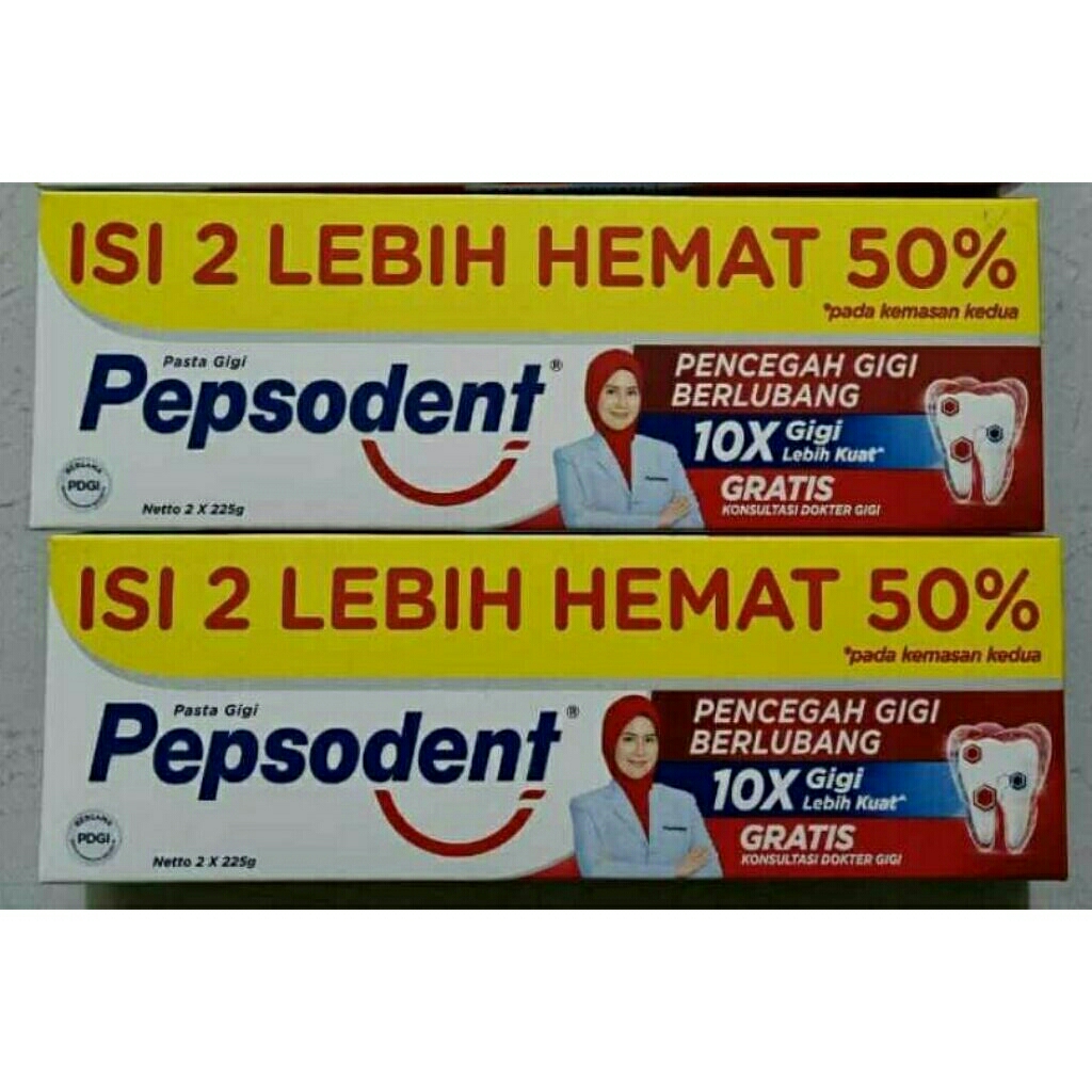 Jual pepsodent 225 isi dua | Shopee Indonesia
