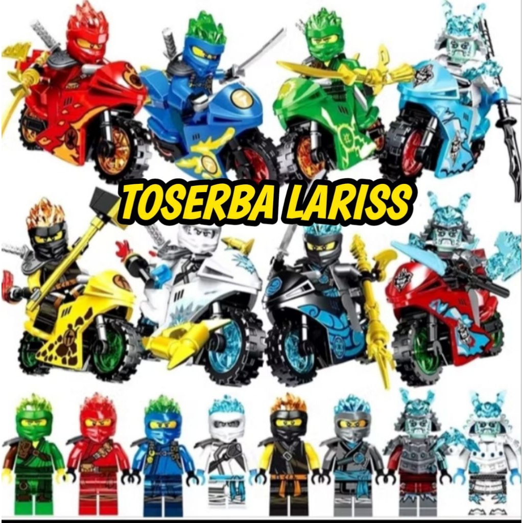 Jual MAINAN BALOK SUSUN FIGURE NINJA/BRICKS NINJA WARIOR | Shopee Indonesia