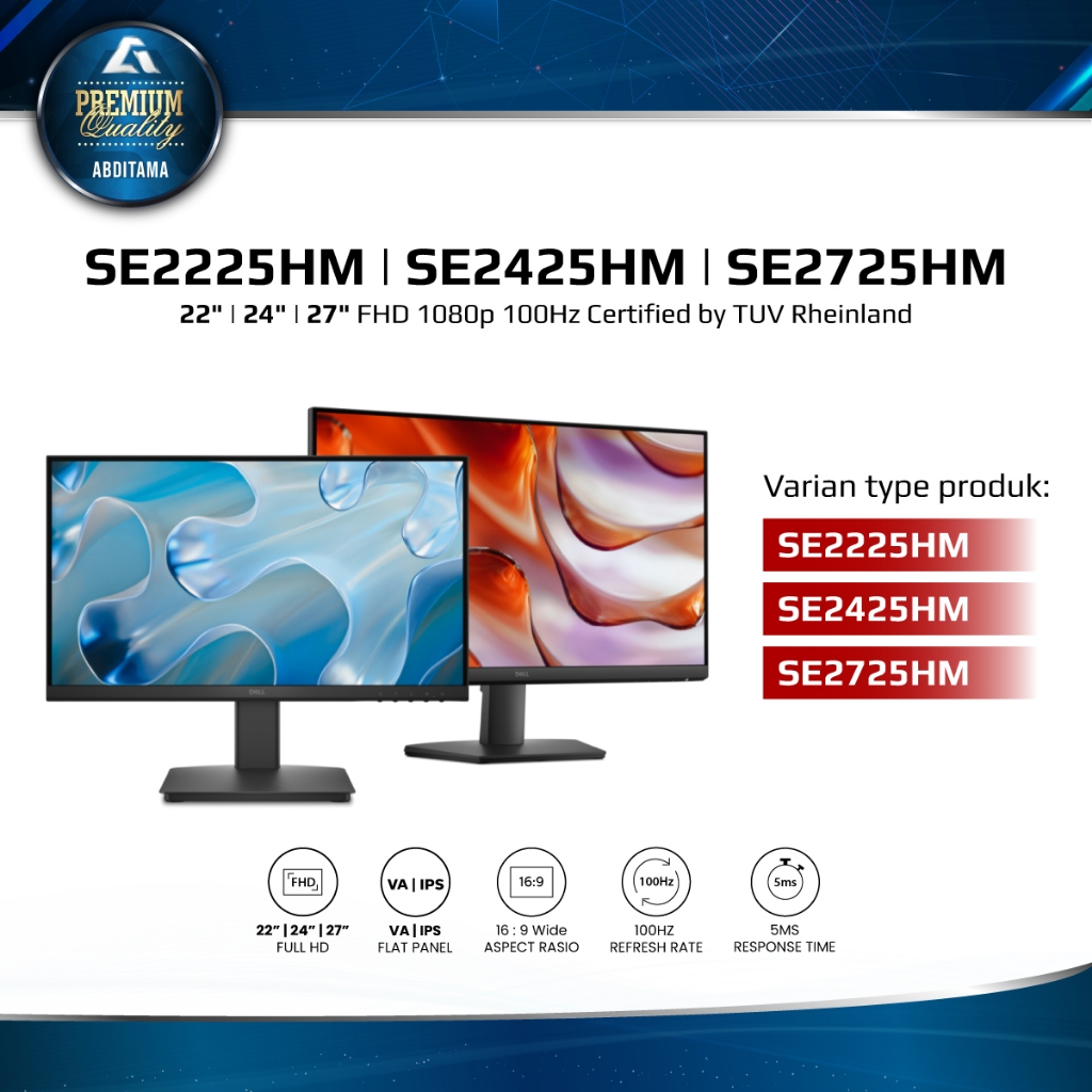 Jual Monitor LED DELL SE2225HM 22" | SE2425HM 24" | SE2725HM FHD 1080p ...