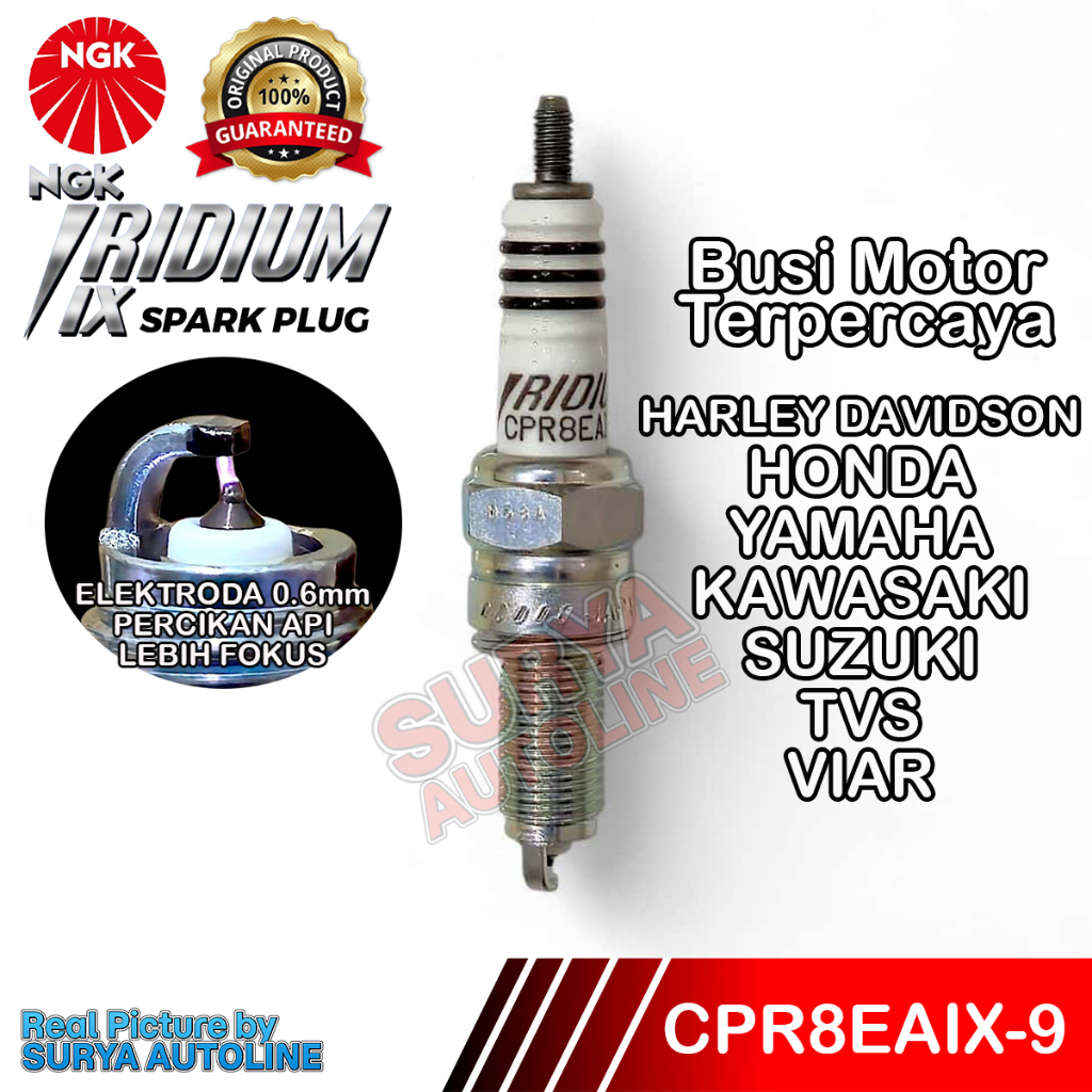 Jual BUSI MOTOR NGK ORIGINAL IRIDIUM IX CPR8EAIX-9 UNTUK HARLEY ...