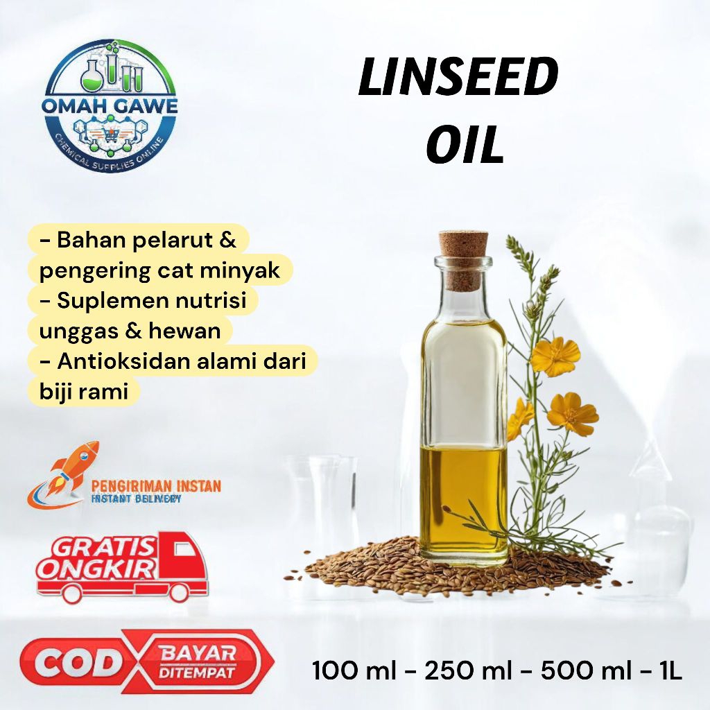 Jual (250ML) Linseed oil / Minyak lin seed / Polish linseed oil ...