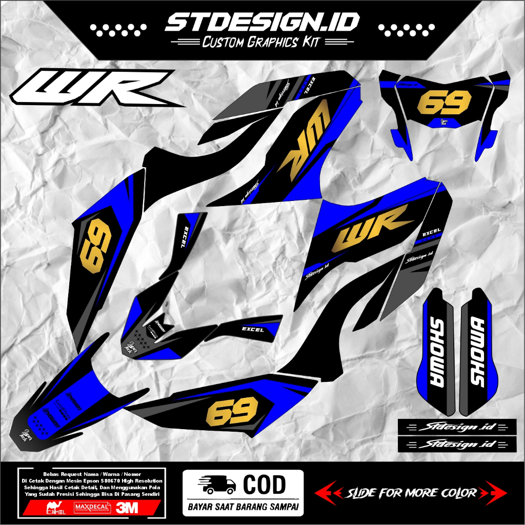 Jual Decal WR155 Full Body Supermoto Yamaha WR 155R Tebal Hologram ...