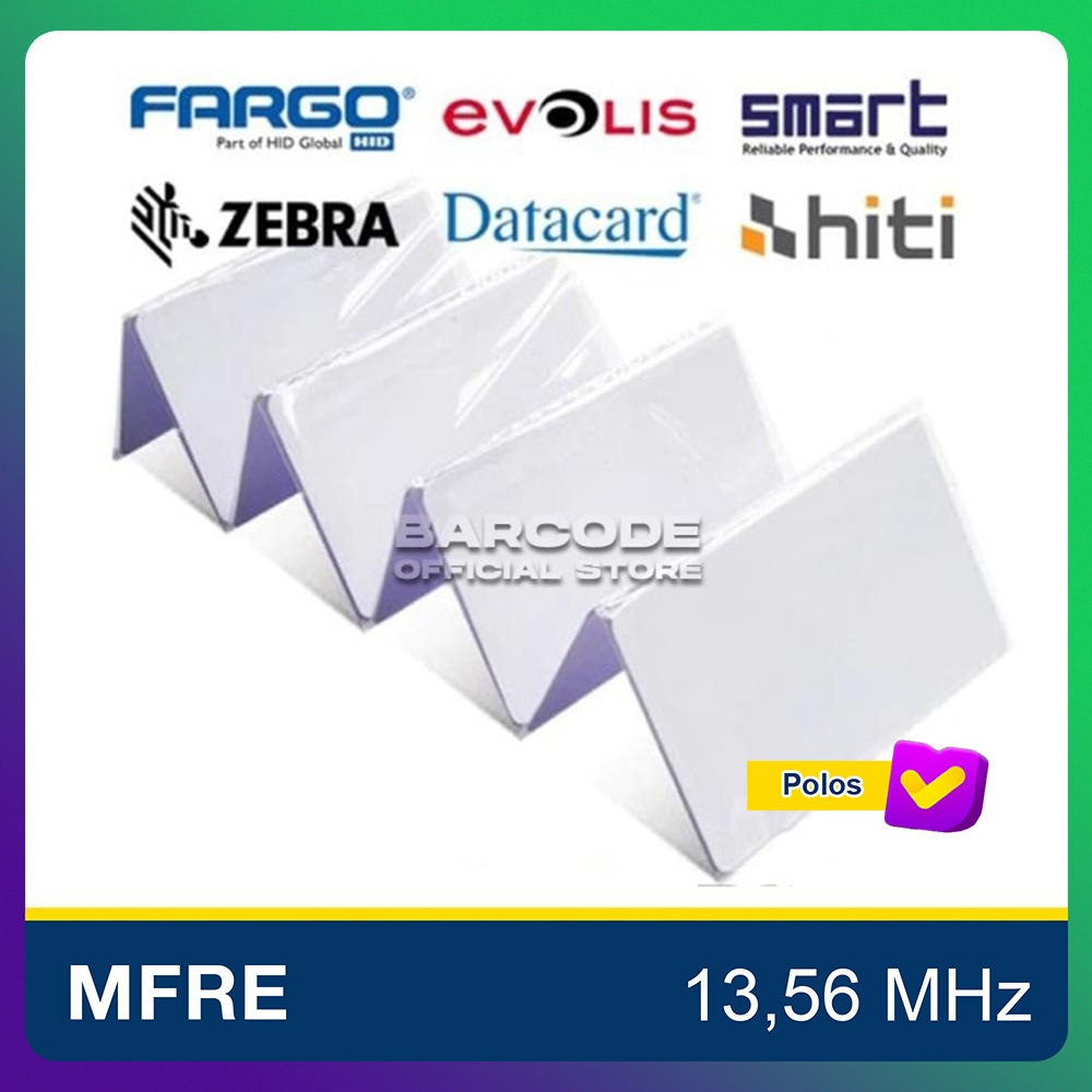 Jual Kartu RFID MFRE 13,56 MHz Blank ID Card Printer PVC | Shopee Indonesia