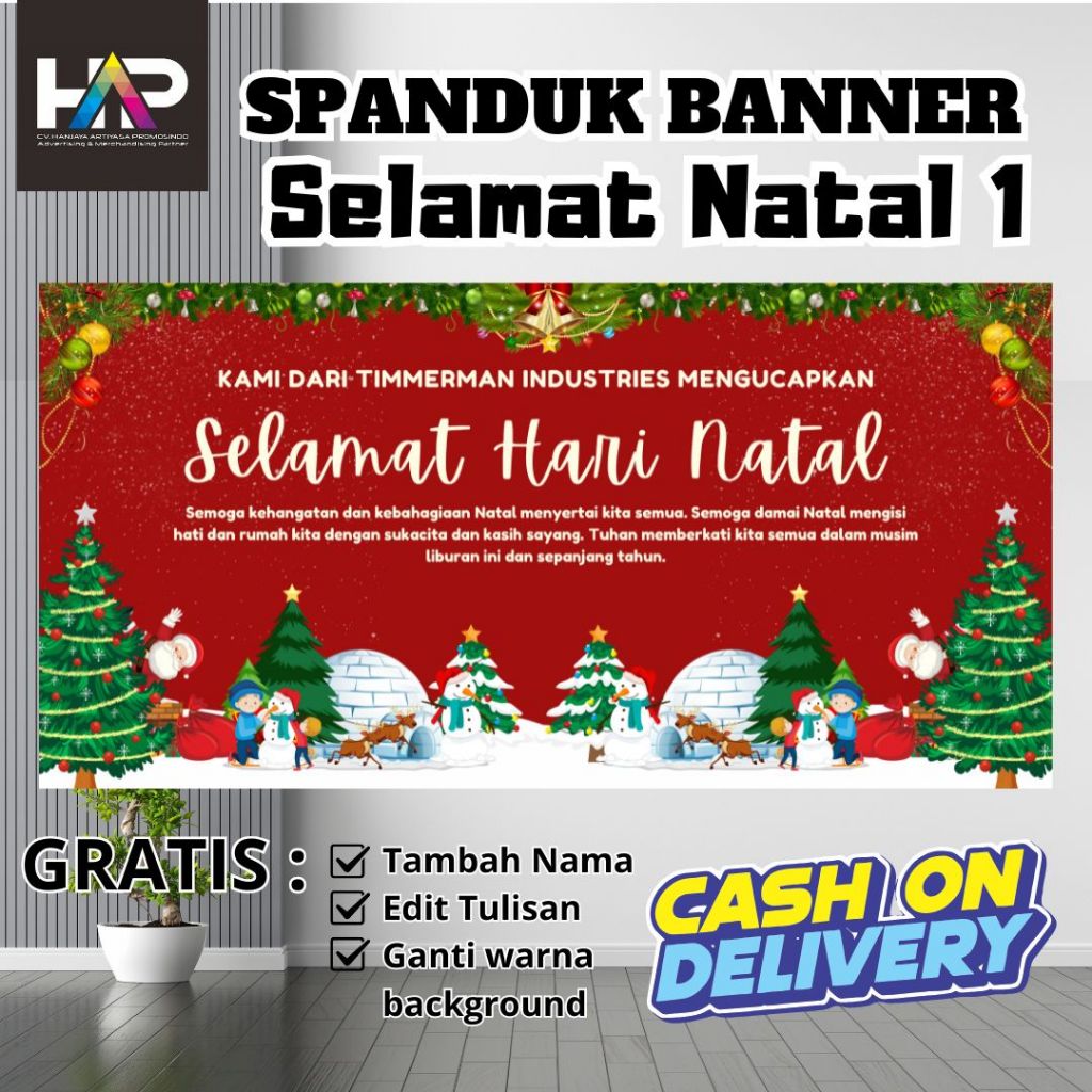 Jual TERMURAH - SPANDUK HARI NATAL | Banner Natal / Banner Natal ...