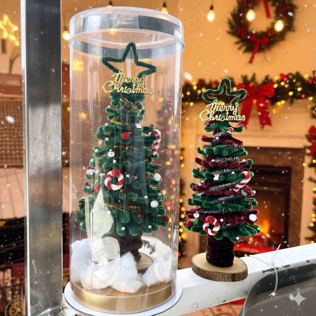 Jual Pohon Natal Kawat Bulu Hampers Natal Miniatur Pohon Natal Mini ...