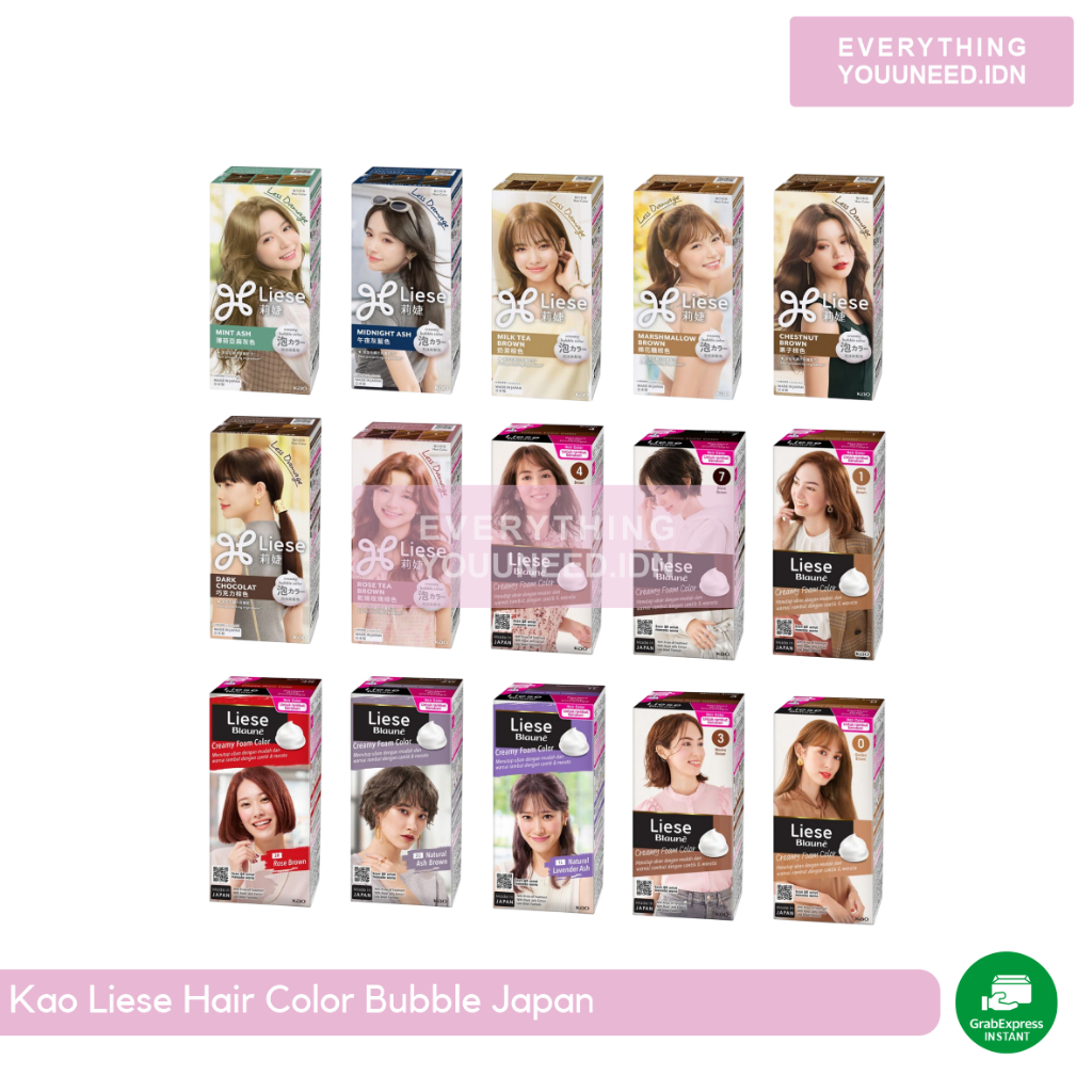 Jual Kao Liese Bubble Hair Color Foam - Permanent Hair Dye / Rambut ...