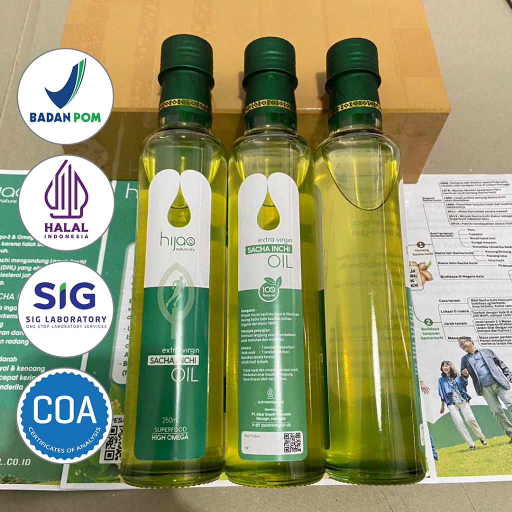 Jual Minyak Sacha Inchi Oil organik saca inci sacainci sanca ici 250ml ...
