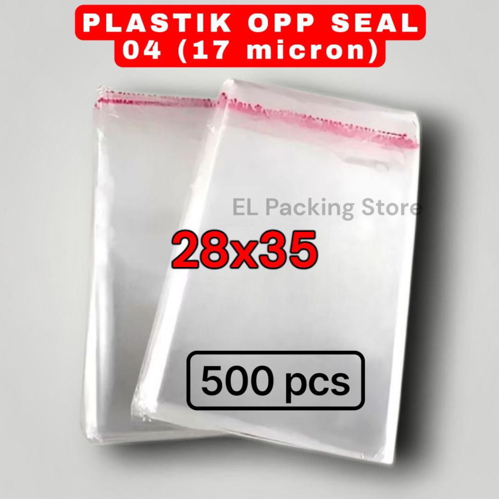 Jual PLASTIK OPP 28X35 TEBAL 04 17 MICRON - PLASTIK OPP SEAL DOUBLE ...