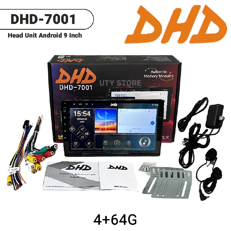 Jual Head Unit Android 9 inch DHD 7001 Double Din Bluetooth GPS ...