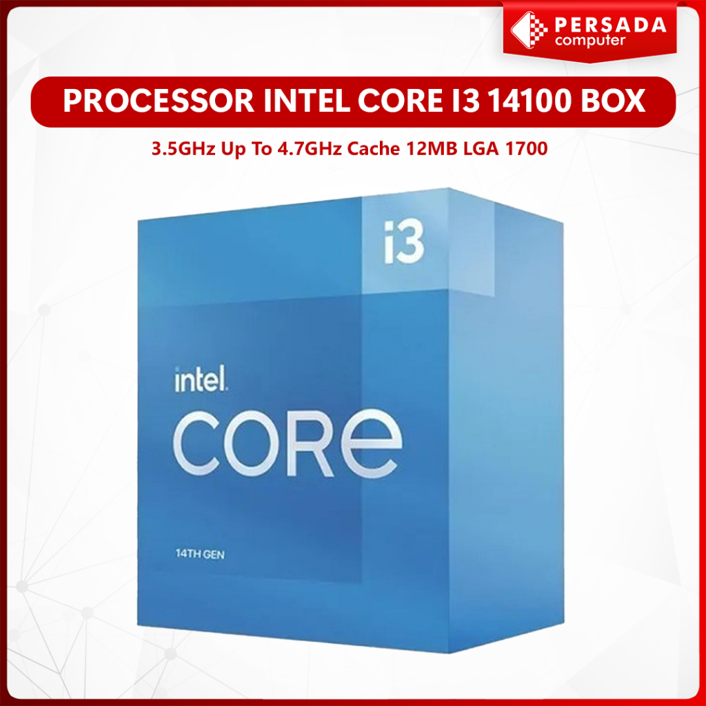 Jual Processor Intel Core i3 14100 BOX 3.5GHz Up To 4.7GHz Cache 12MB ...