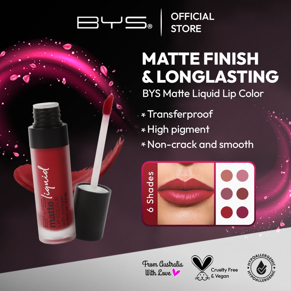 Jual BYS Matte Liquid Lip Colour - Longlasting Transferproof Superstay ...