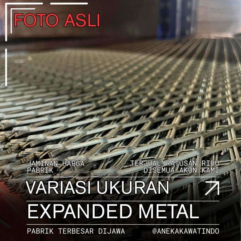 Jual Expanded Metal 1628 / Expanded Mesh F1628 Expanda Diamond Mesh ...